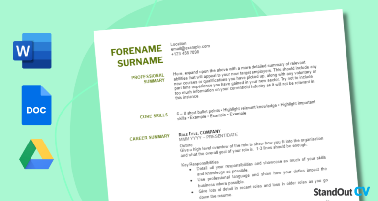 10 editable free CV templates to download [G-docs + Word]