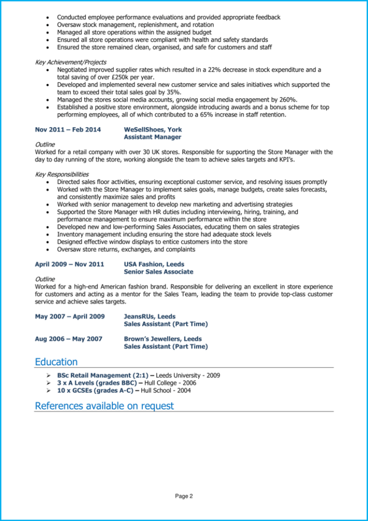 3 Business CV Examples For 2023 Get More Interviews 