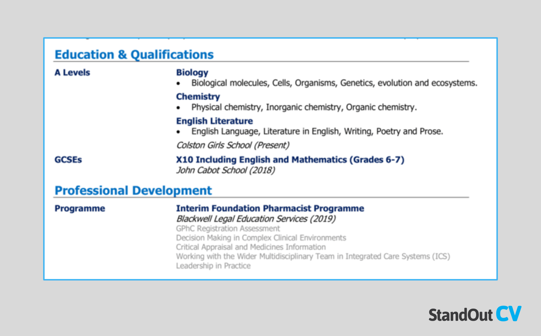 Comment R diger Votre CV Section ducation Examples Guide 