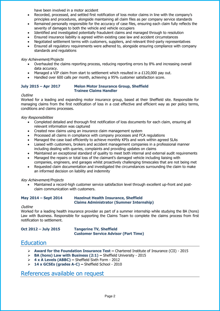 British CV Example Guide 2024 Land A Top UK Job British CV Example Guide 2024 Land A Top UK Job