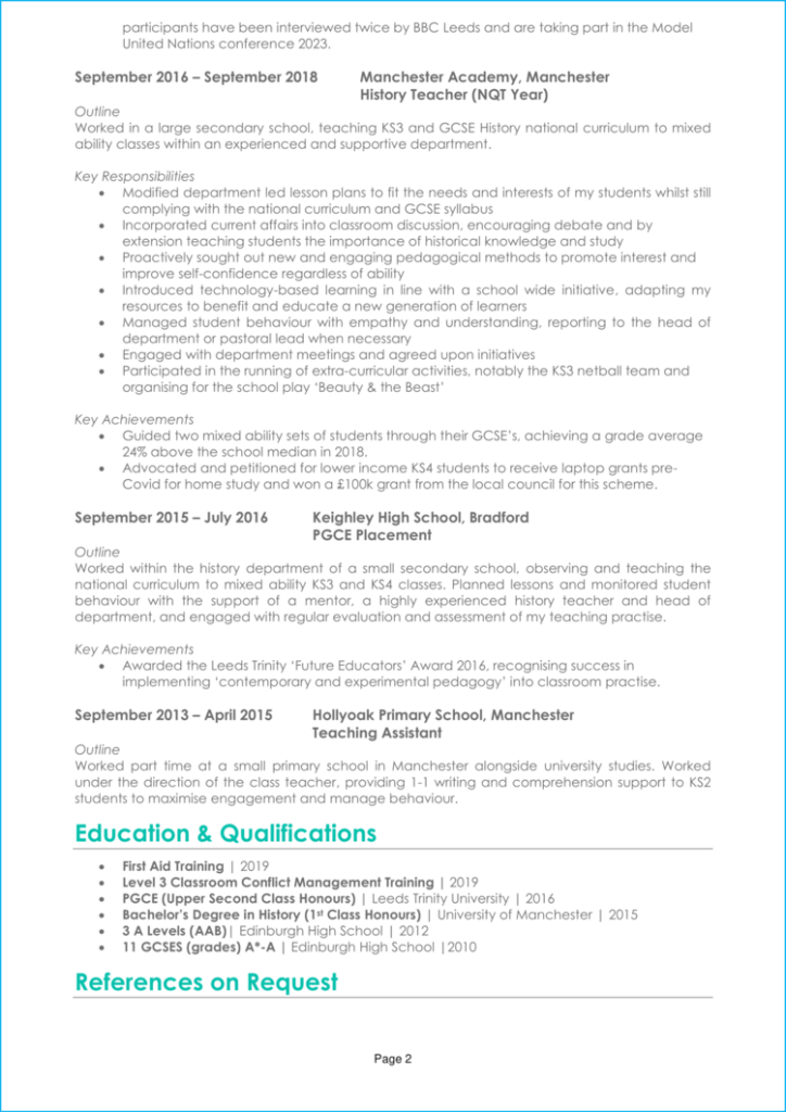7 Teacher CV Examples 2024 Writing Guide Get Hired Quick 7-teacher-cv-examples-2024-writing-guide-get-hired-quick