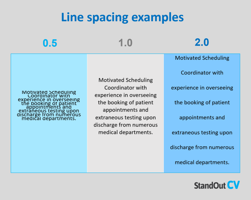 How To Get Your Resume Line Spacing Right Get Noticed 