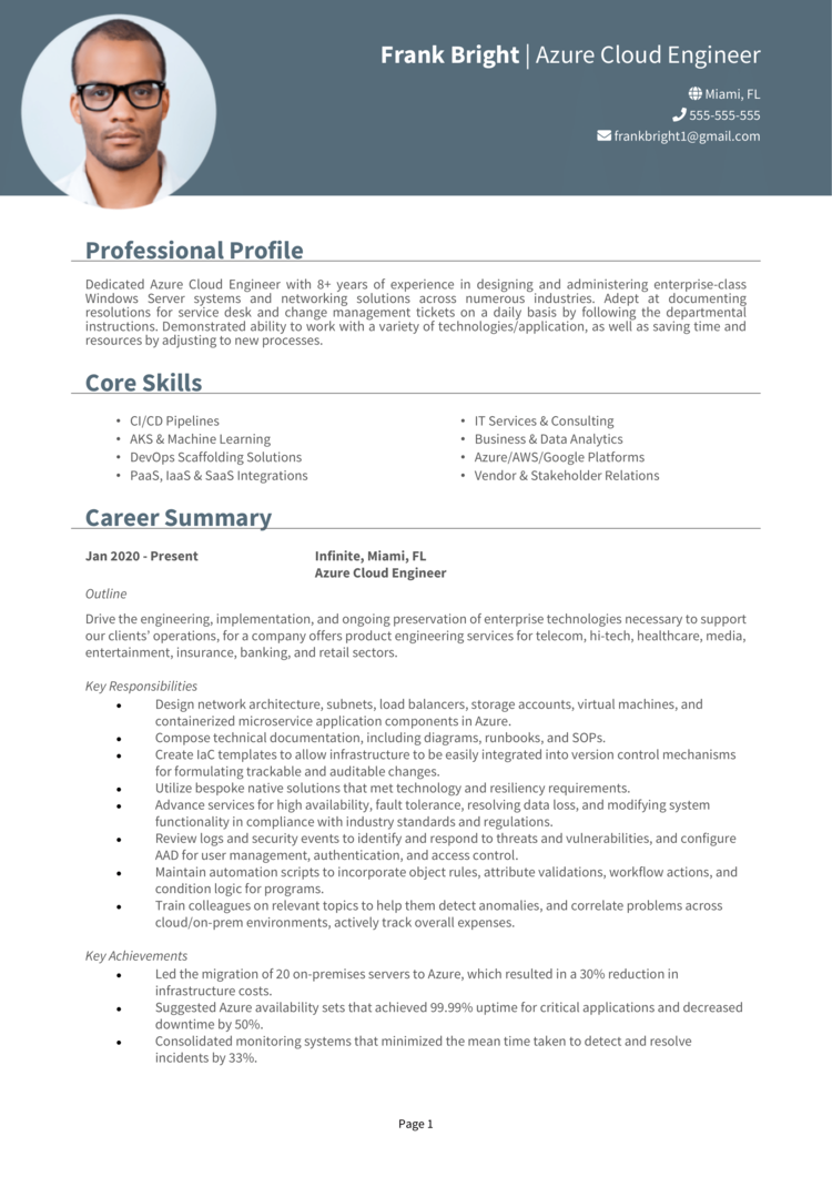6 US Resume Format Examples 2025 Land A Top Job In The US