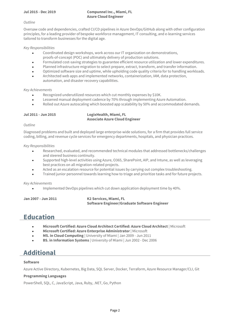 6 US Resume Format Examples 2025 Land A Top Job In The US 6 US Resume Format Examples 2025 Land A Top Job In The US