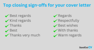 25 ways to end a cover letter | examples + guide [Get hired]