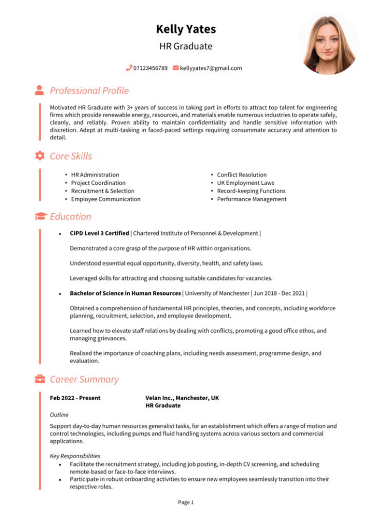 10 Word CV templates in UK format | All career levels & jobs