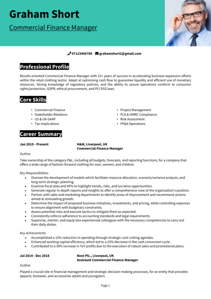 3 Finance manager CV examples [Land top finance jobs quick]