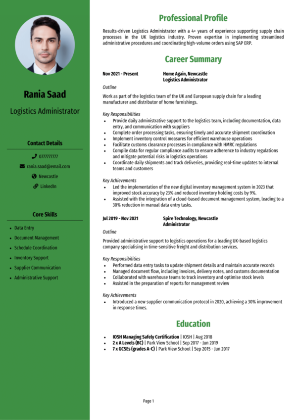 Good CV examples for 2026 that will get you hired