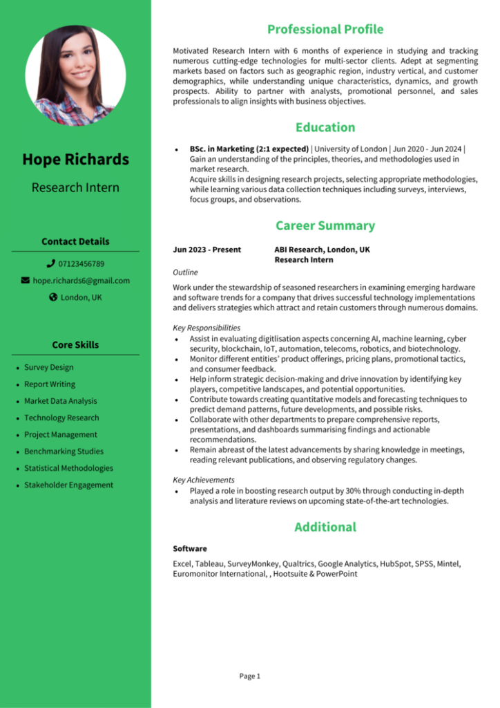 5 Research Assistant CV examples + guide [Get hired quickly]