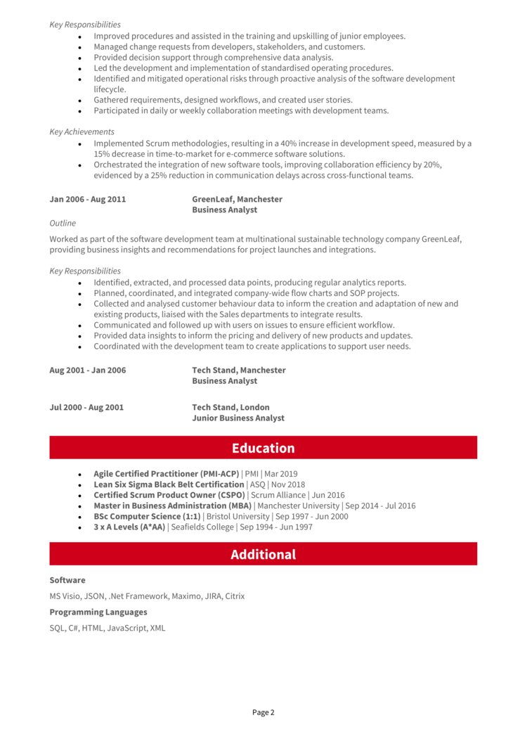 3 Operations Manager CV examples and guide [Land top jobs]