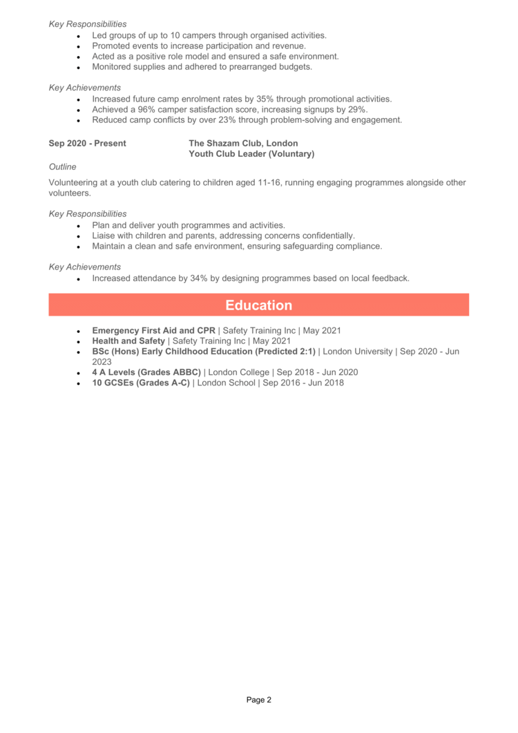 4 Counsellor CV examples + expert guide [Secure your next role]