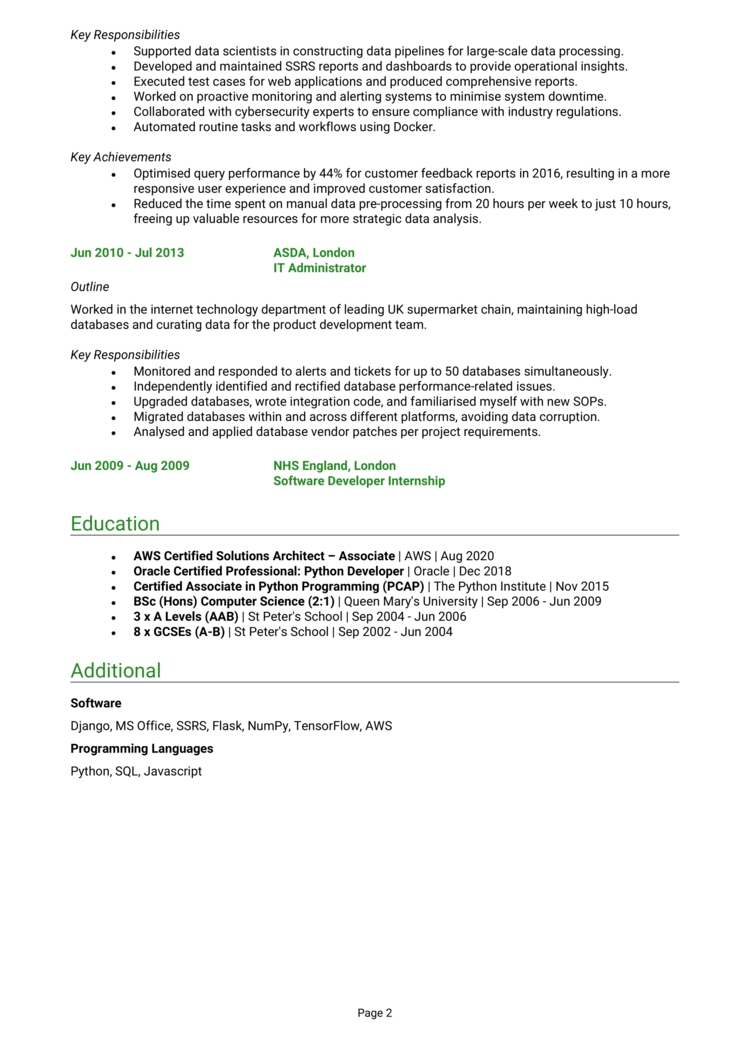 5 Programmer CV examples + guide [Land lucrative tech roles]