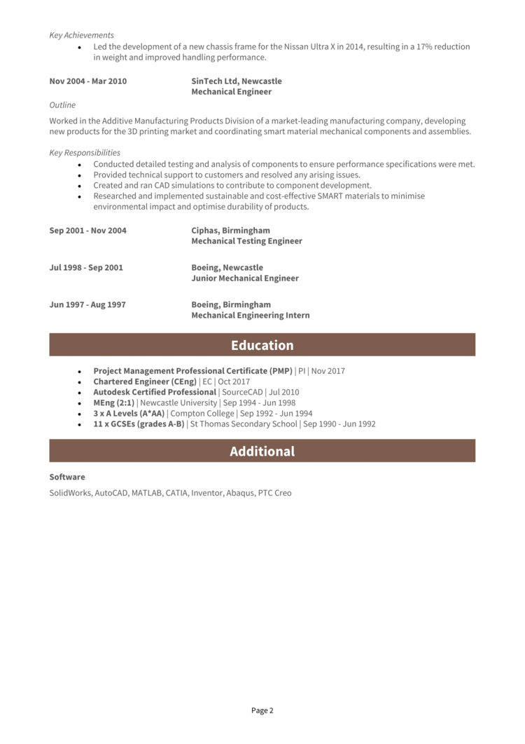 4 Mechanical Engineer CV examples + guide [Secure top jobs]